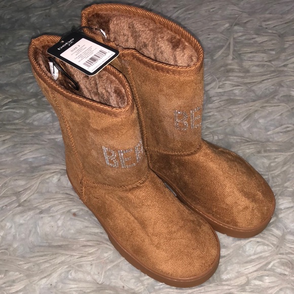 bebe | Shoes | Bebe Girls Cognac Faux Fur Boots | Poshmark